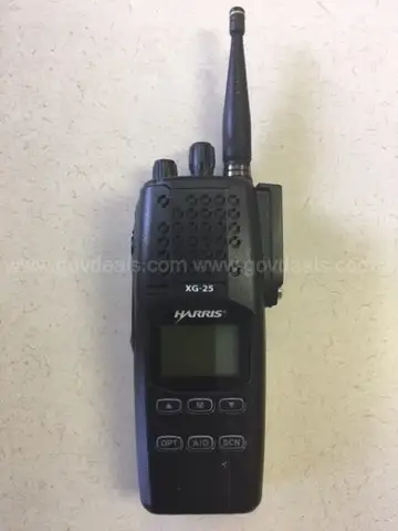 One Harris XG 25 800 Mhz Portable radio | GovDeals