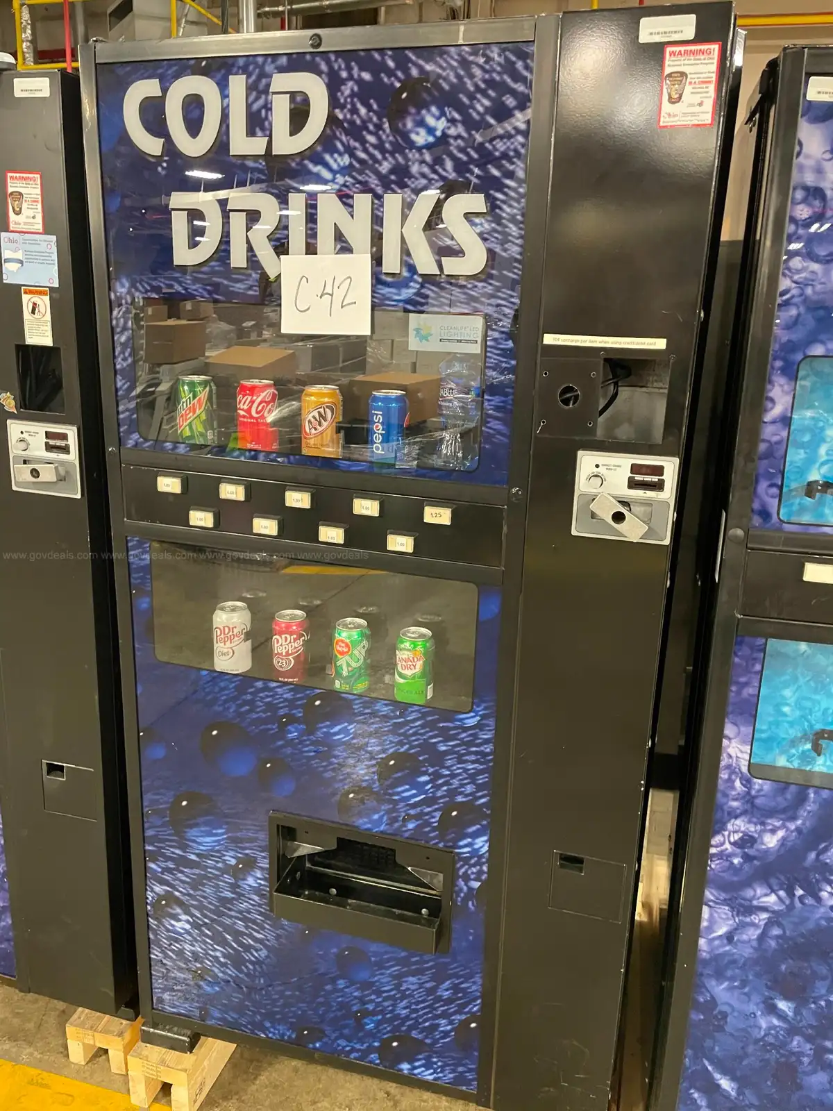 Dixie-Narco Vending Machine, Model 501E | GovDeals