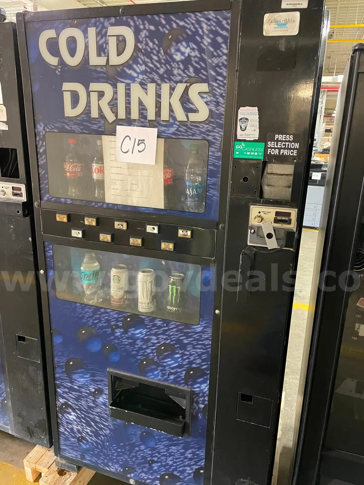 Dixie-Narco Vending Machine, Model 501E | AllSurplus
