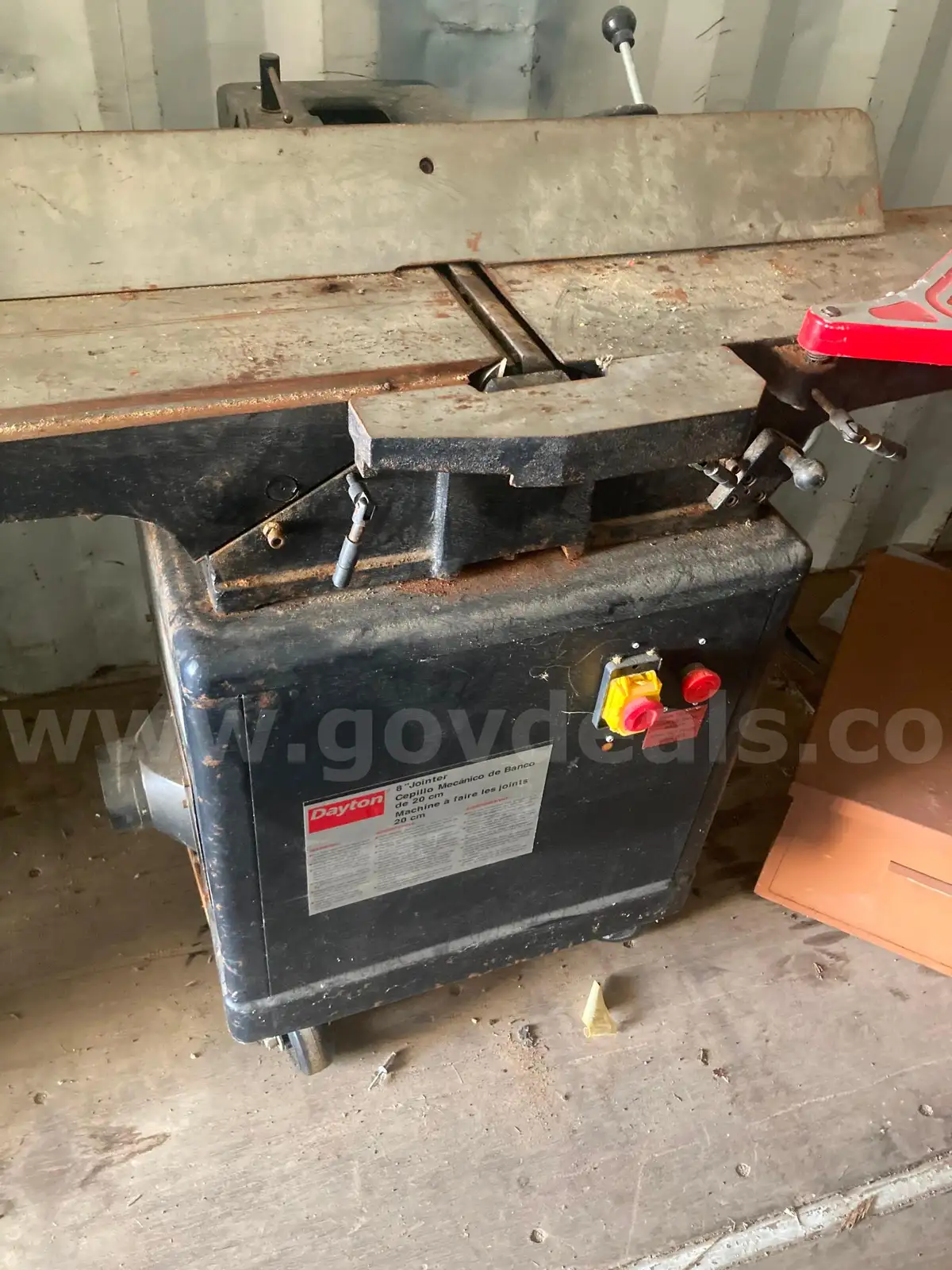 Dayton Jointer Stand and 8" Jointer, Models 6Z398D & 5Z043A | AllSurplus