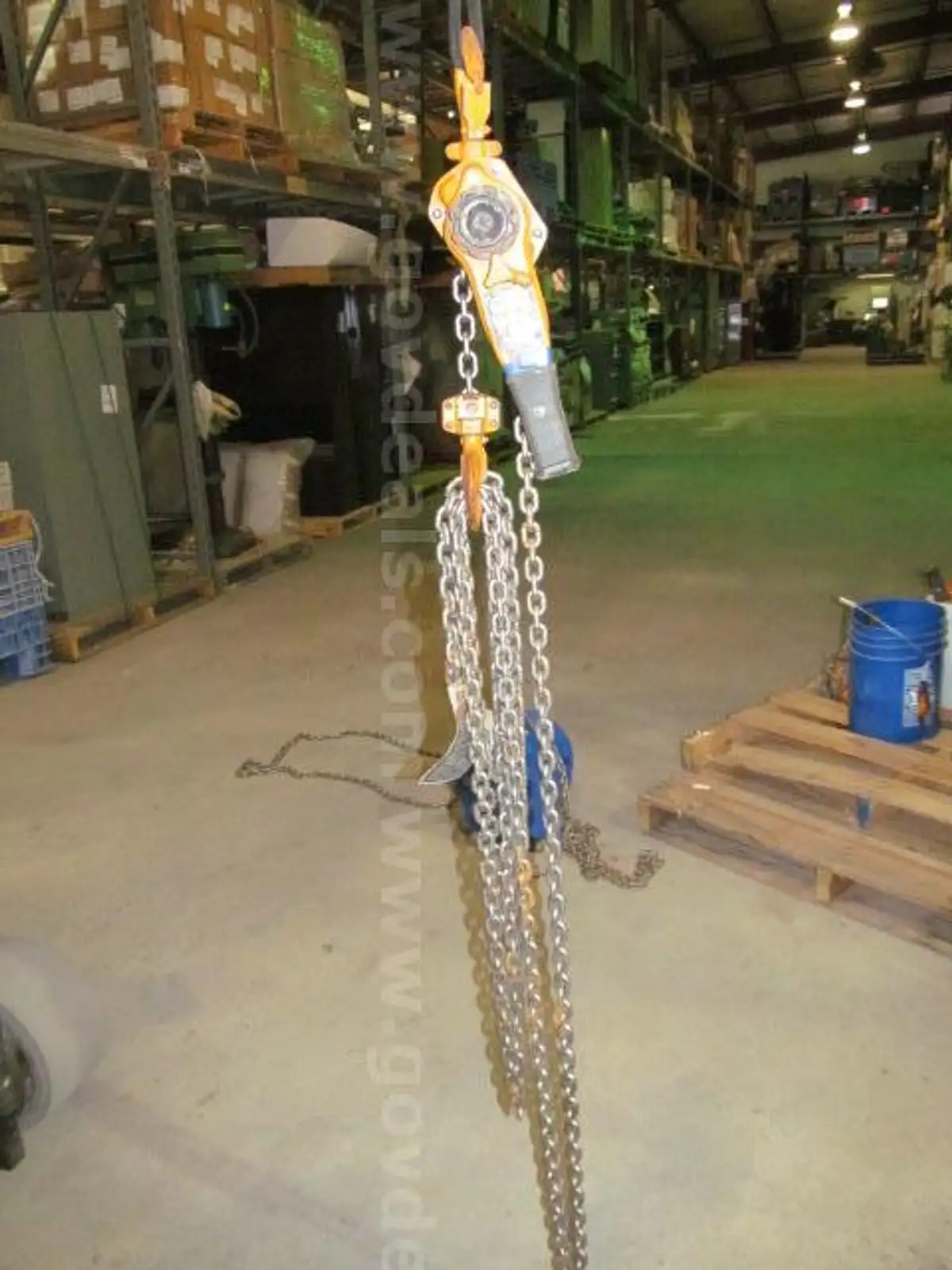 Harrington 1 1/2 Ton Used Manual Come-Along Chain Hoist | AllSurplus