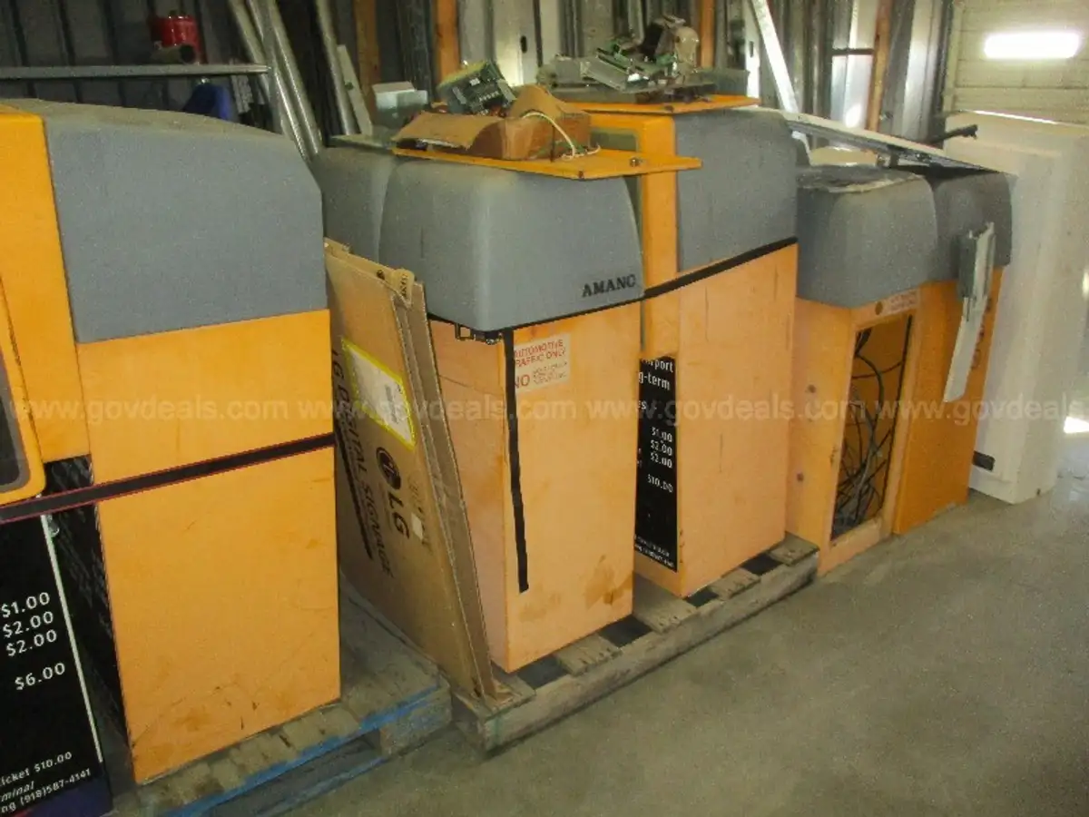 Amano Parking Ticket Machines and Barrier Arms | GovDeals