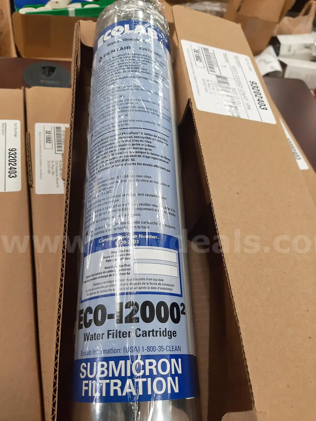 Lot of 10 Ecolab ECO Commercial Water Filter Cartridges - mostly ...