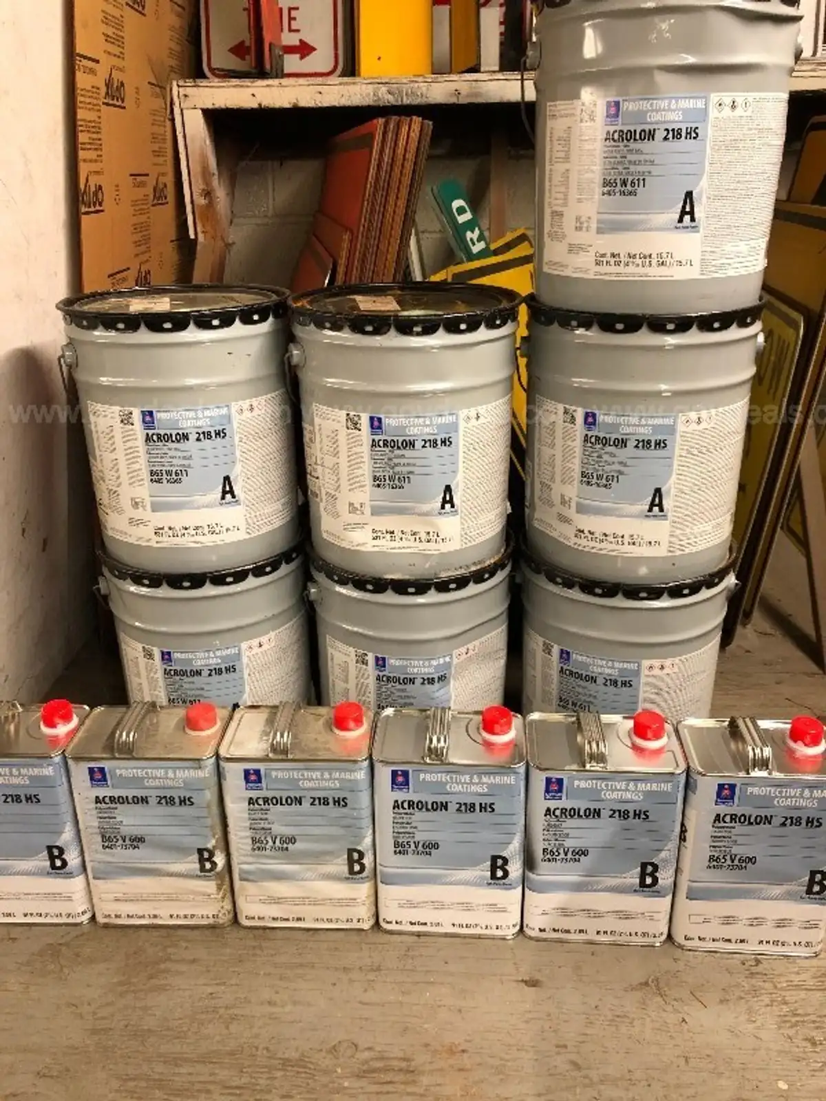 Sherwin Williams Acrolon 218 HS-Federal 36521 (color) & Polyurethane ...