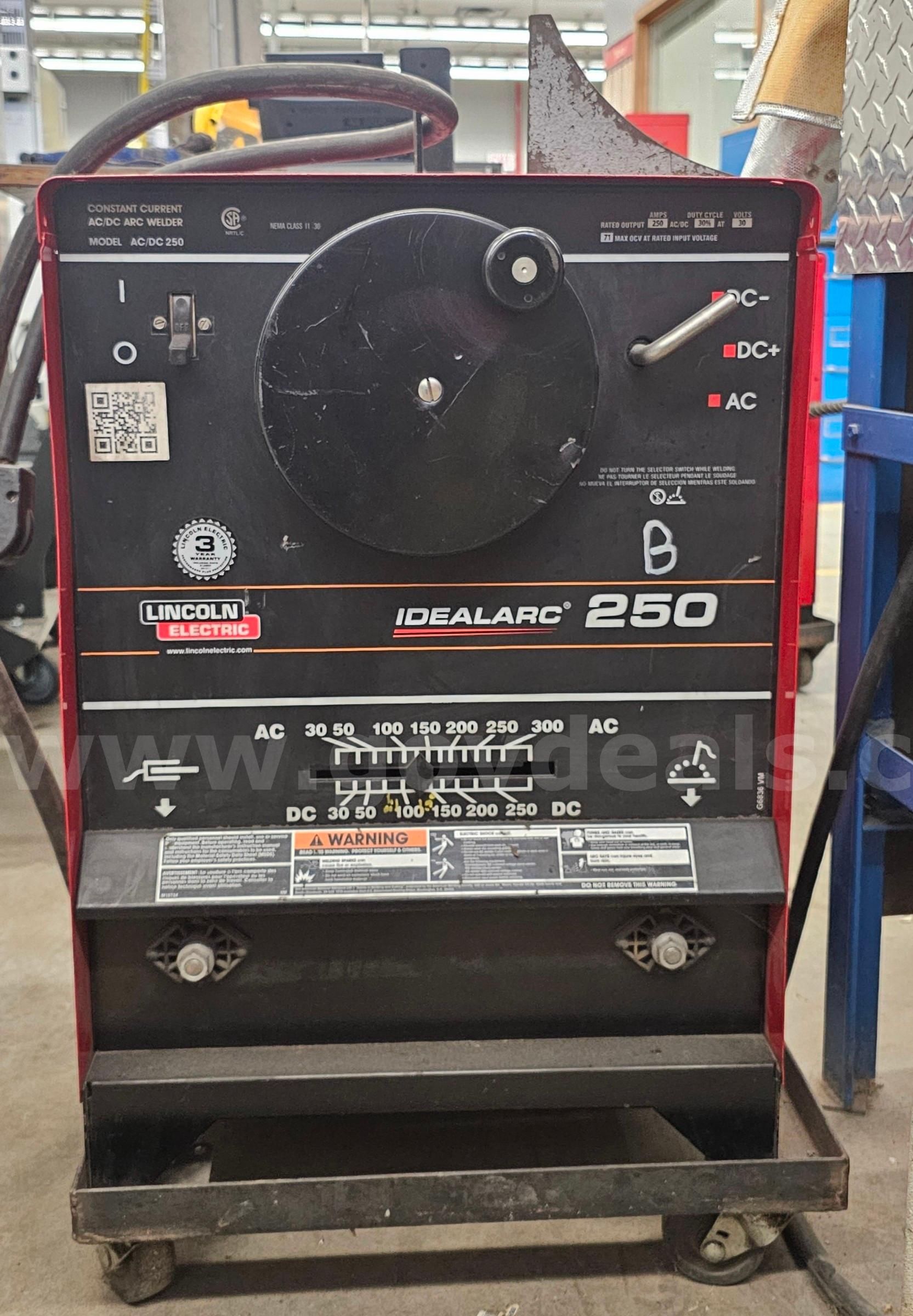 Lincoln Idealarc 250 Stick Welder SLC Tag B GovDeals