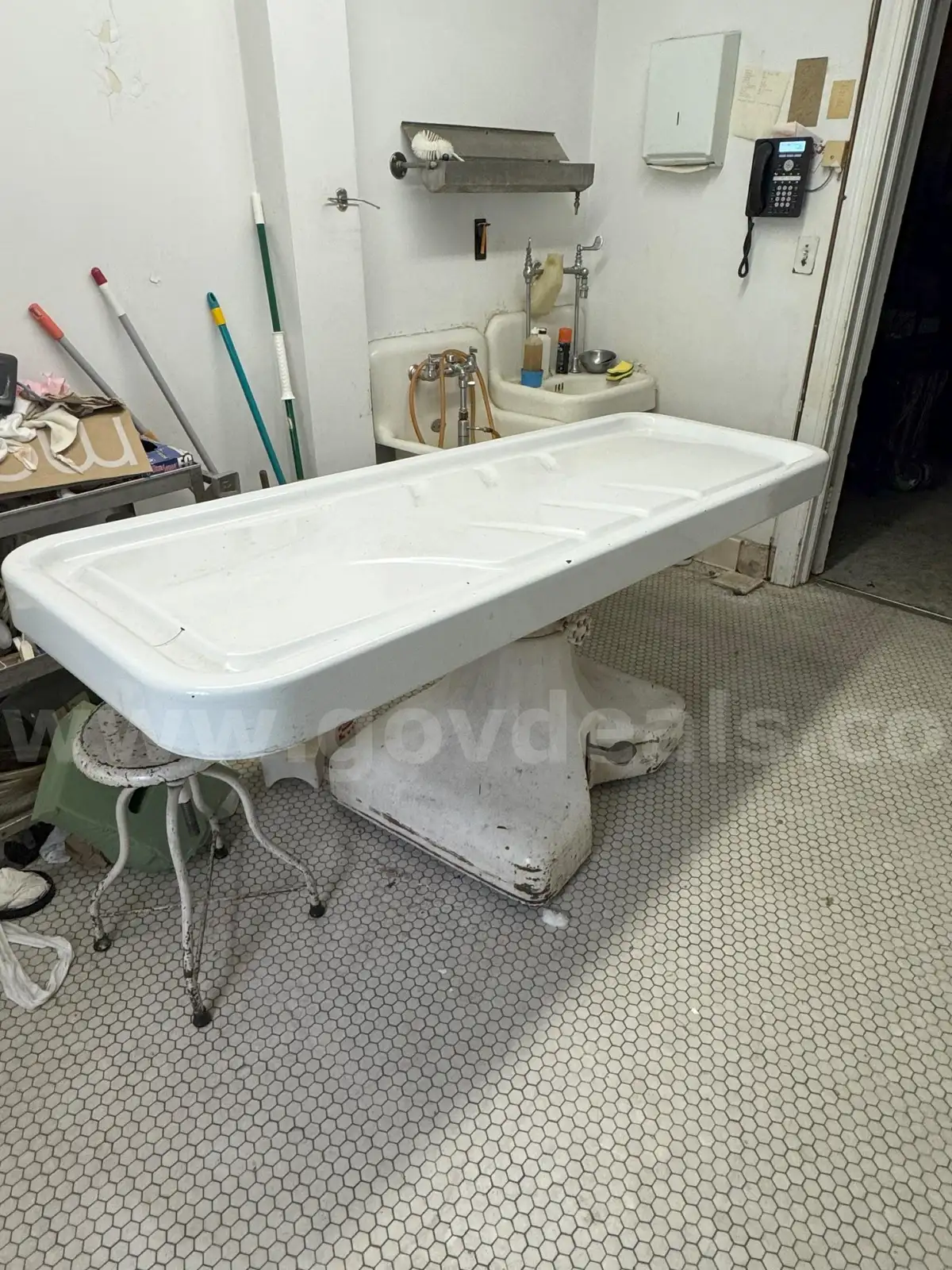 Antique Embalming Mortuary Table | AllSurplus