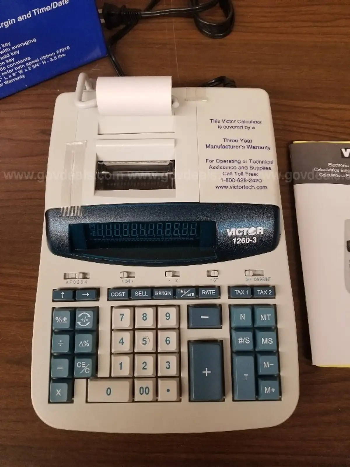 Victor 1260-3 adding machine | GovDeals