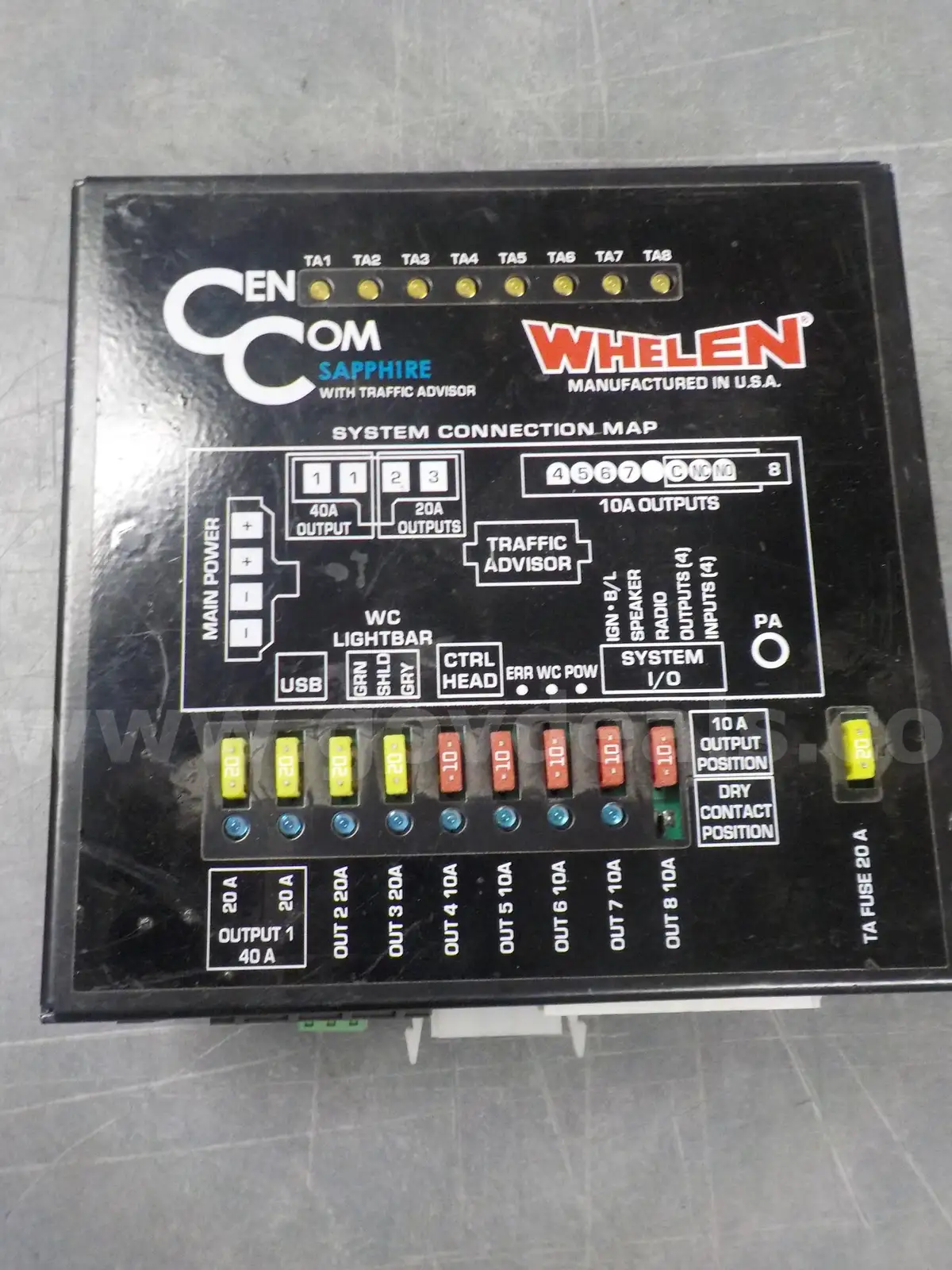 Whelen - CenCom Sapphire Light and Siren Controller | GovDeals