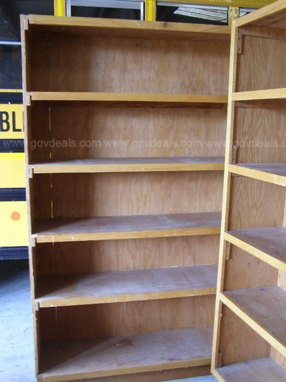 Lot of (2) 4x8 book shelves | GovDeals