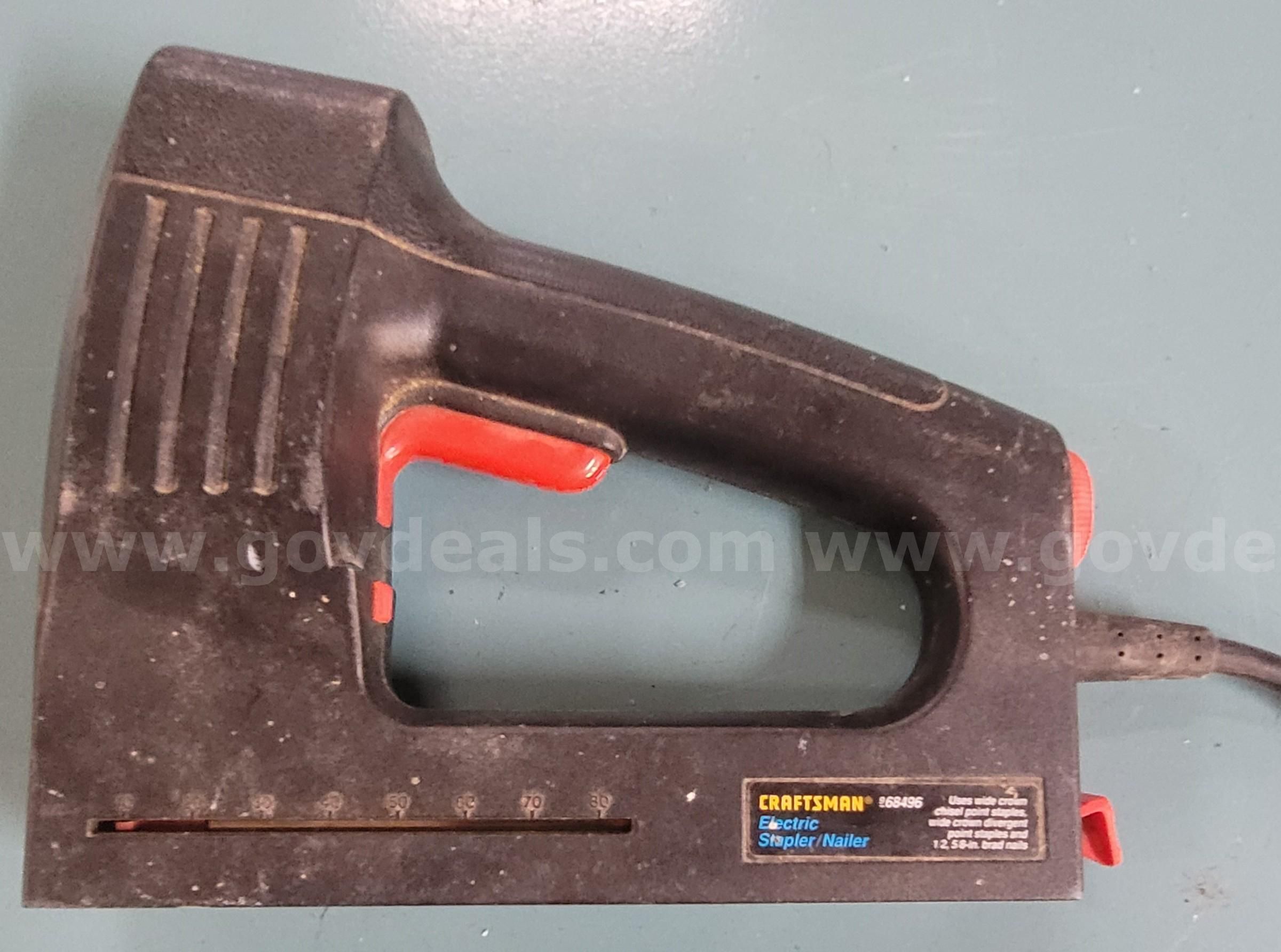 Craftsman electric stapler nailer store