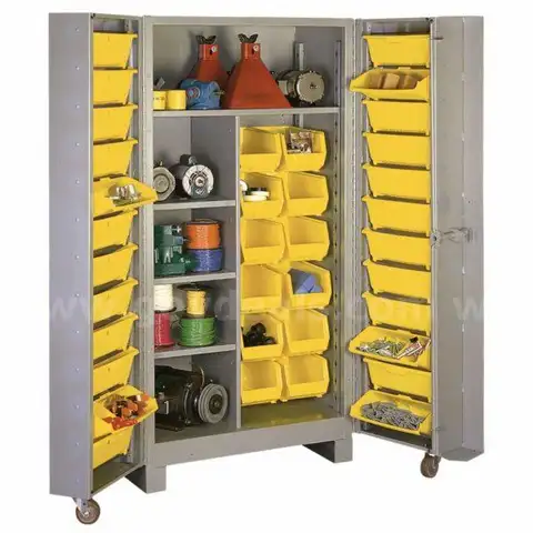LYON Bin Storage Cabinet | AllSurplus