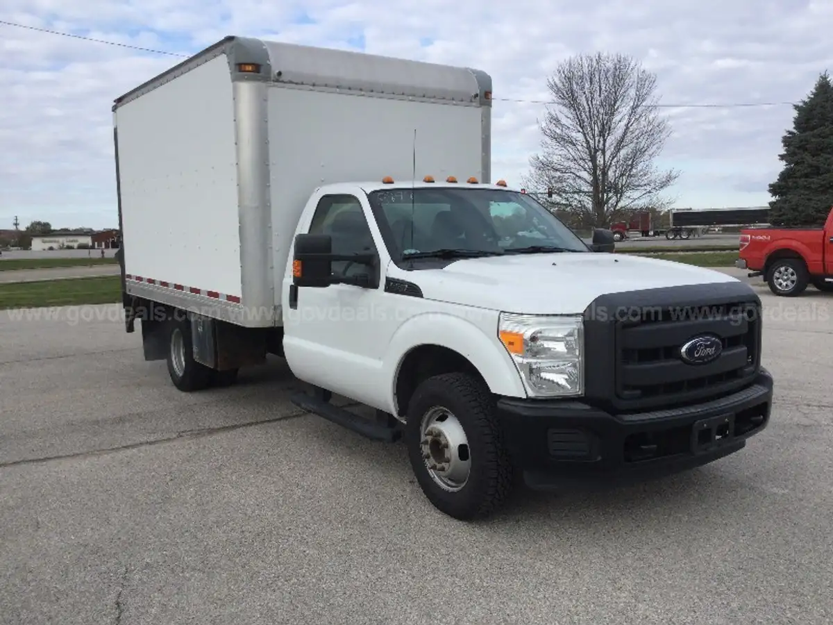 2012 Ford F-350 Box Truck with Railgate, Lic. #8797 | AllSurplus