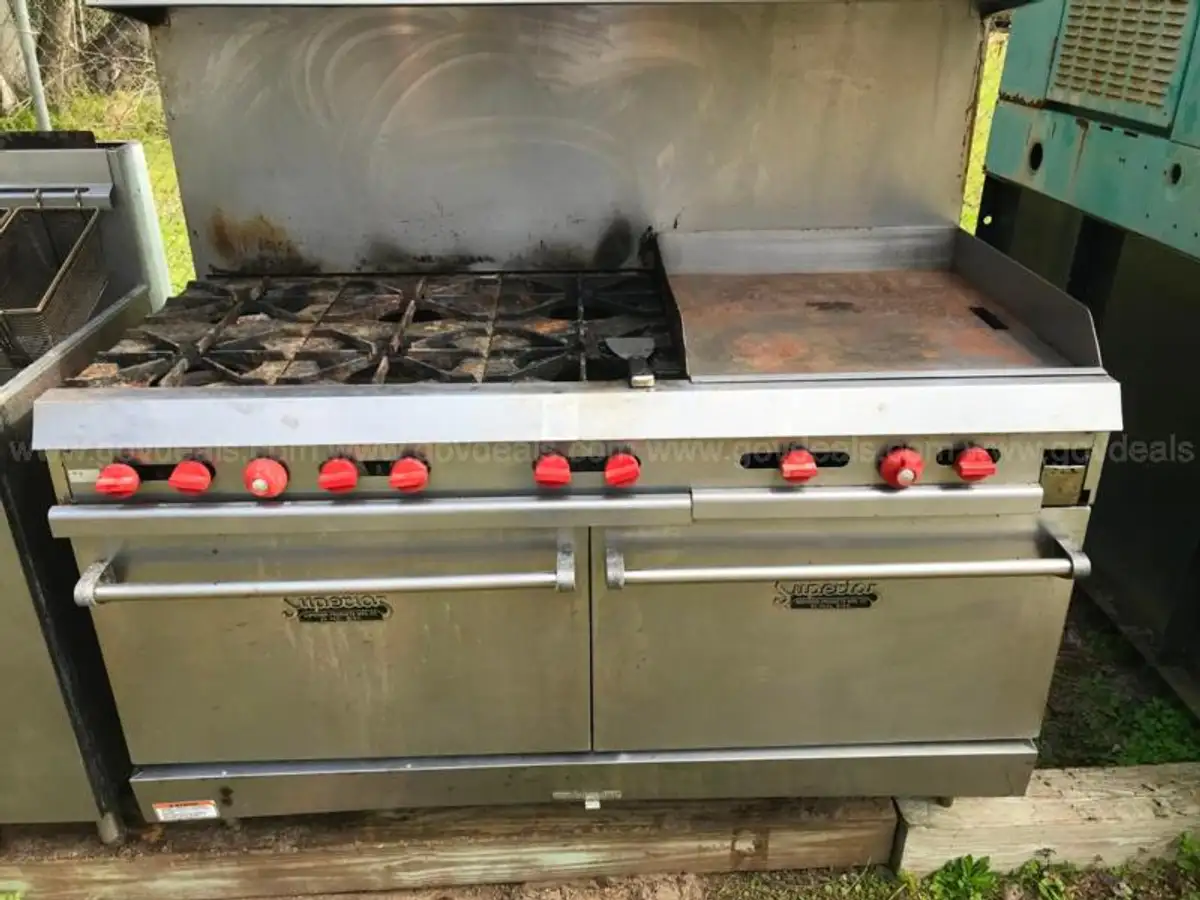 SUPERIOR COMMERCIAL PROPANE OVEN/STOVE/FLAT TOP | AllSurplus