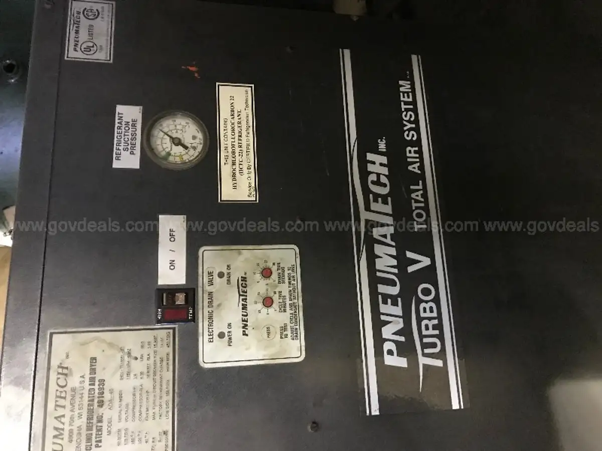 Pheumatech Turbo V Total Air System Non-Cycling Refrigerated Air Dryer ...