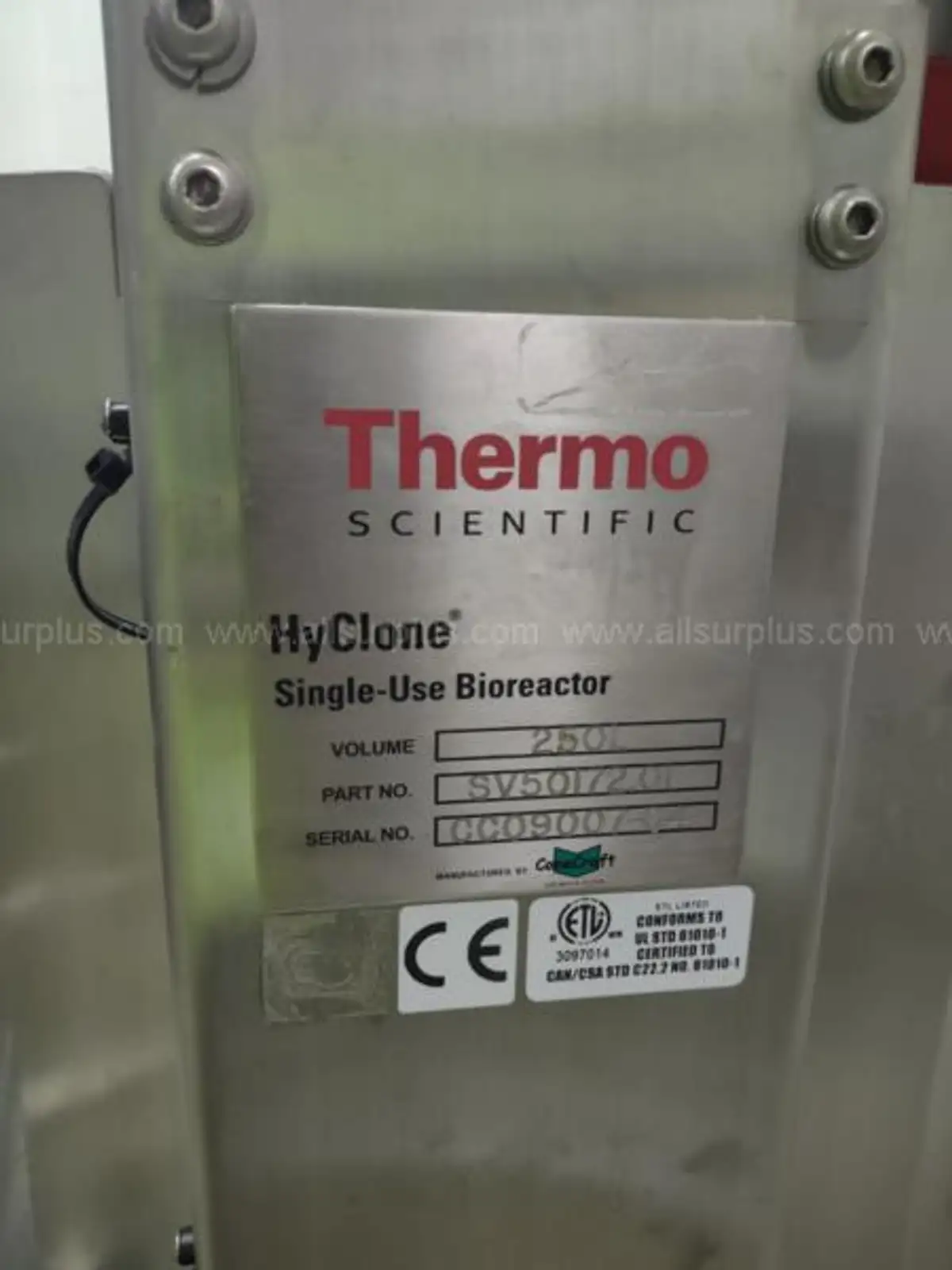 Thermo Scientific Hyclone Single Use Bioreactor | AllSurplus
