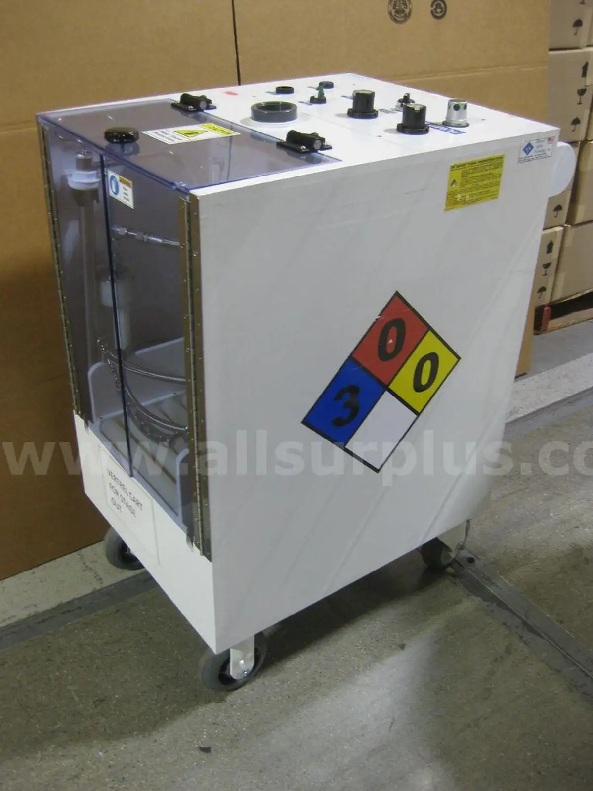 Chemical Safety Technology Inc CST-3.5/2/2-C Dual Loop S&F Chemical Transporter Cart | AllSurplus