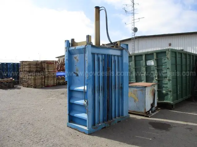 Cram A Lot Vertical Cardboard Baler, Used, Model TVB-60-S, year 2004 ...