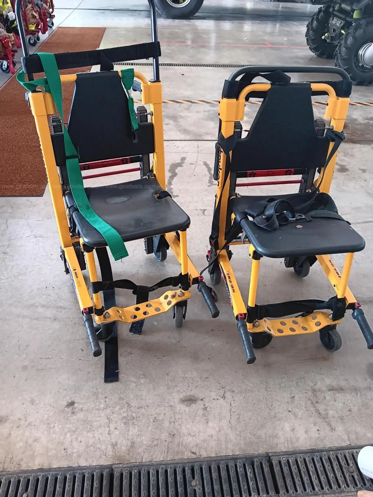 LOT of 2 Stryker Stair Chairs | GovDeals