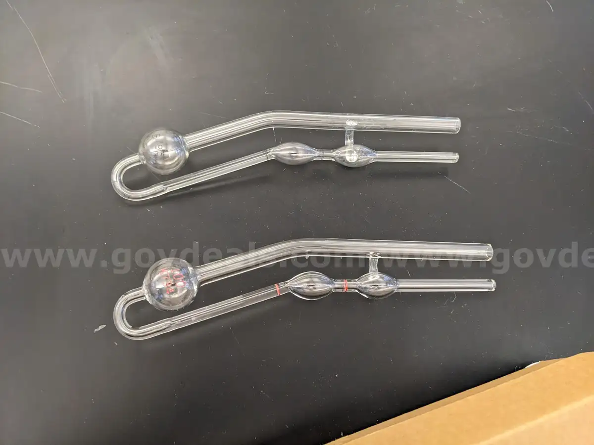 Group of Glass Ubbelohde Viscometers | AllSurplus