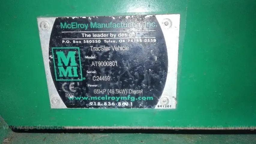 2007 McElroy T-900 TracStar Fusion Machine | AllSurplus