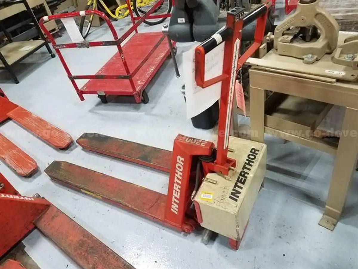 Interthor Electric Thork-Lift Scissor Lift Pallet Jack 2200 Lbs Model ...