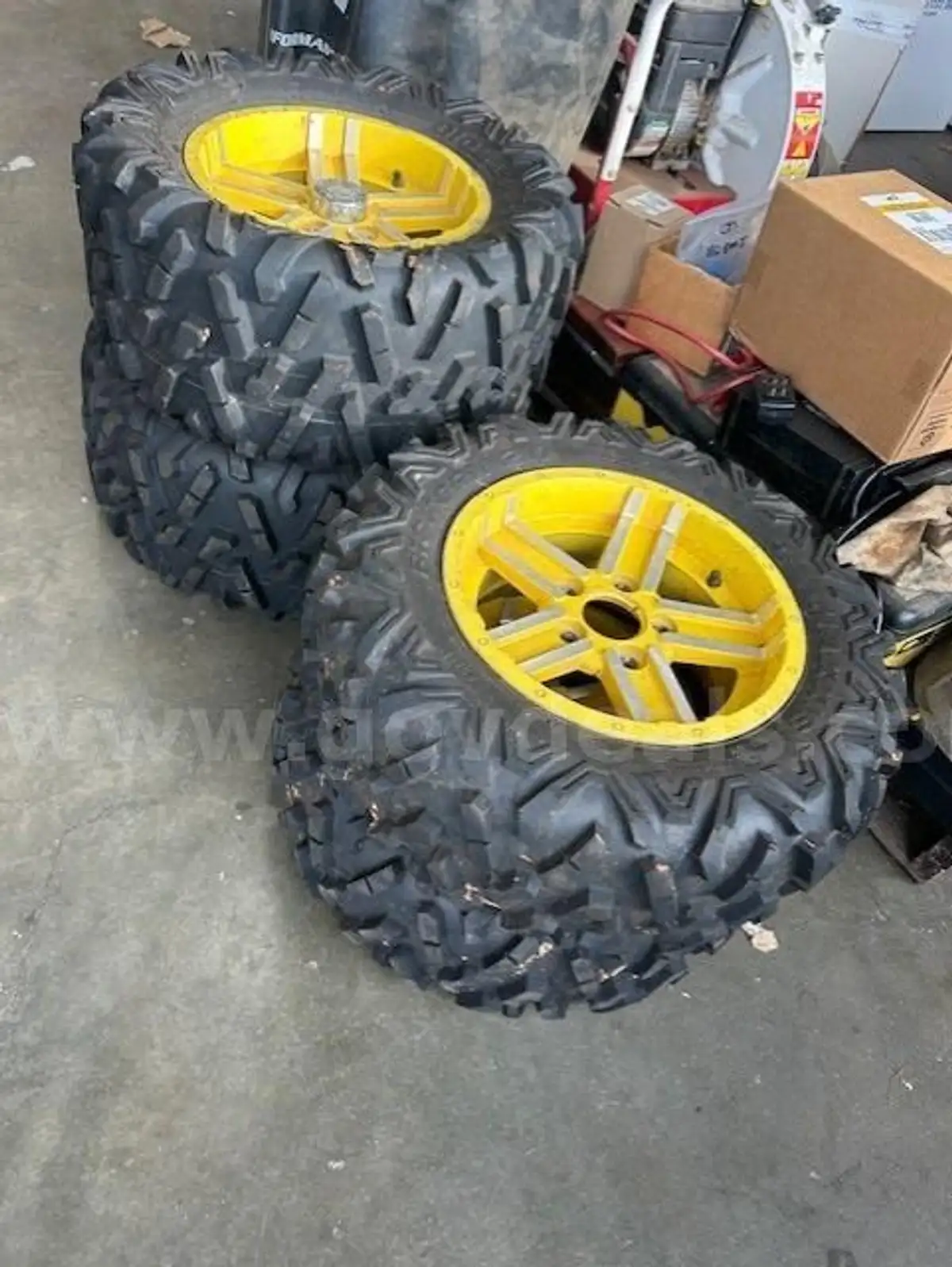 Lot of Four ATV John Deere Gator Wheels and Tires | AllSurplus