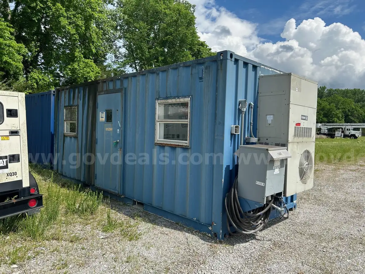 20' OFFICE CONEX CONTAINER | AllSurplus