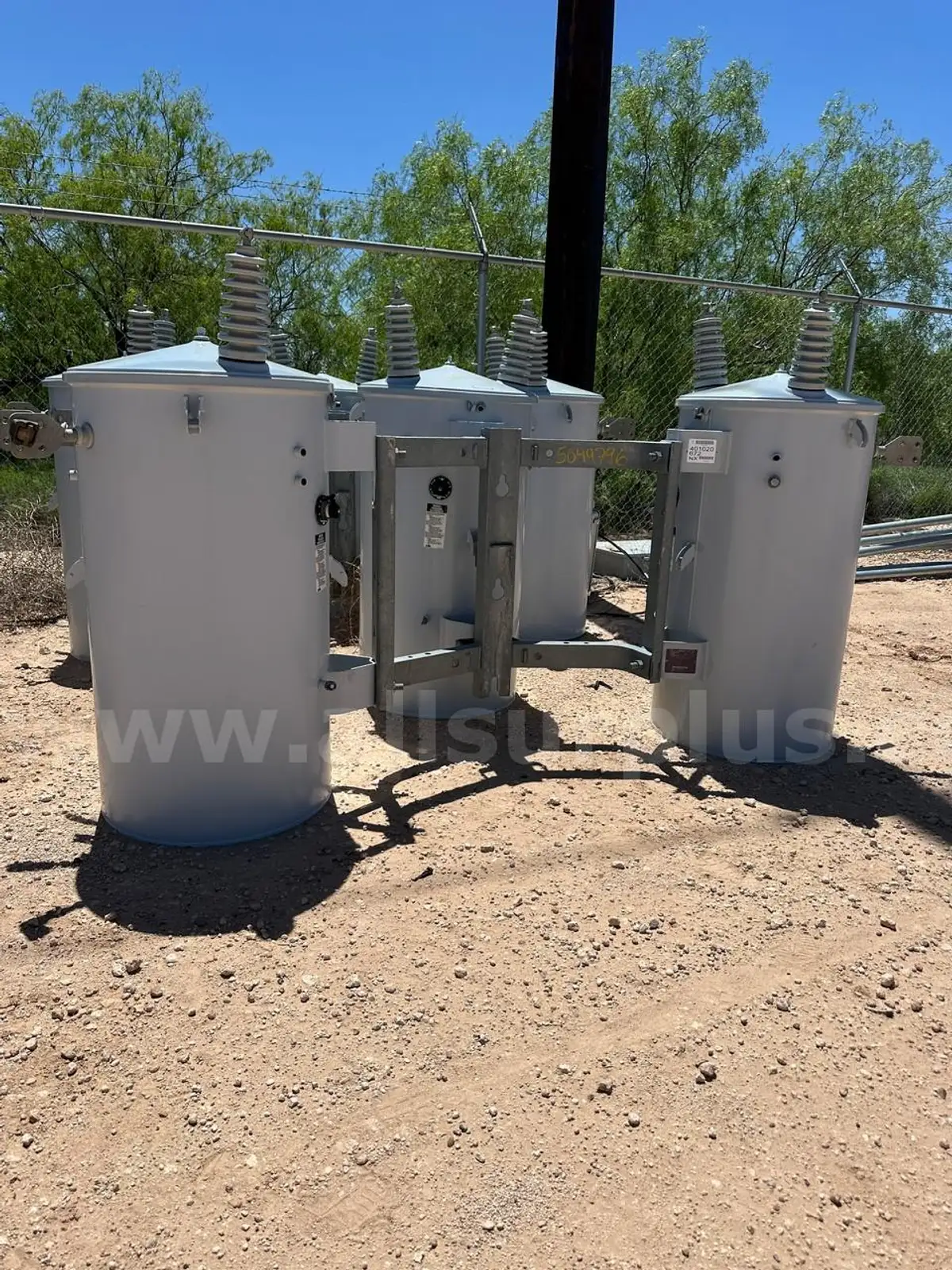 Transformers, Pole Mount, 100KVA, 3 Way Mounted Together, Qty 3 ...