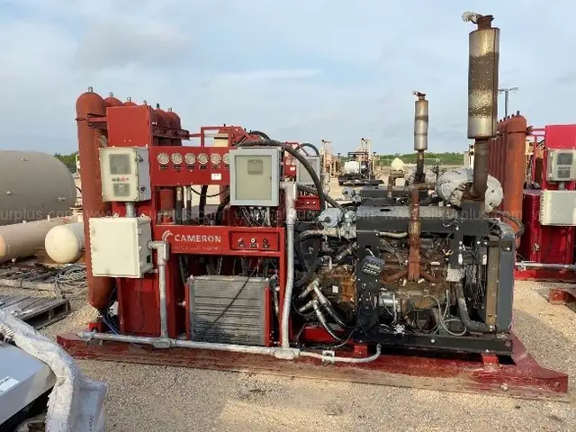 Cameron Hydraulic Pumping Unit Assembly, 5.7L Engine, Qty 1 | AllSurplus