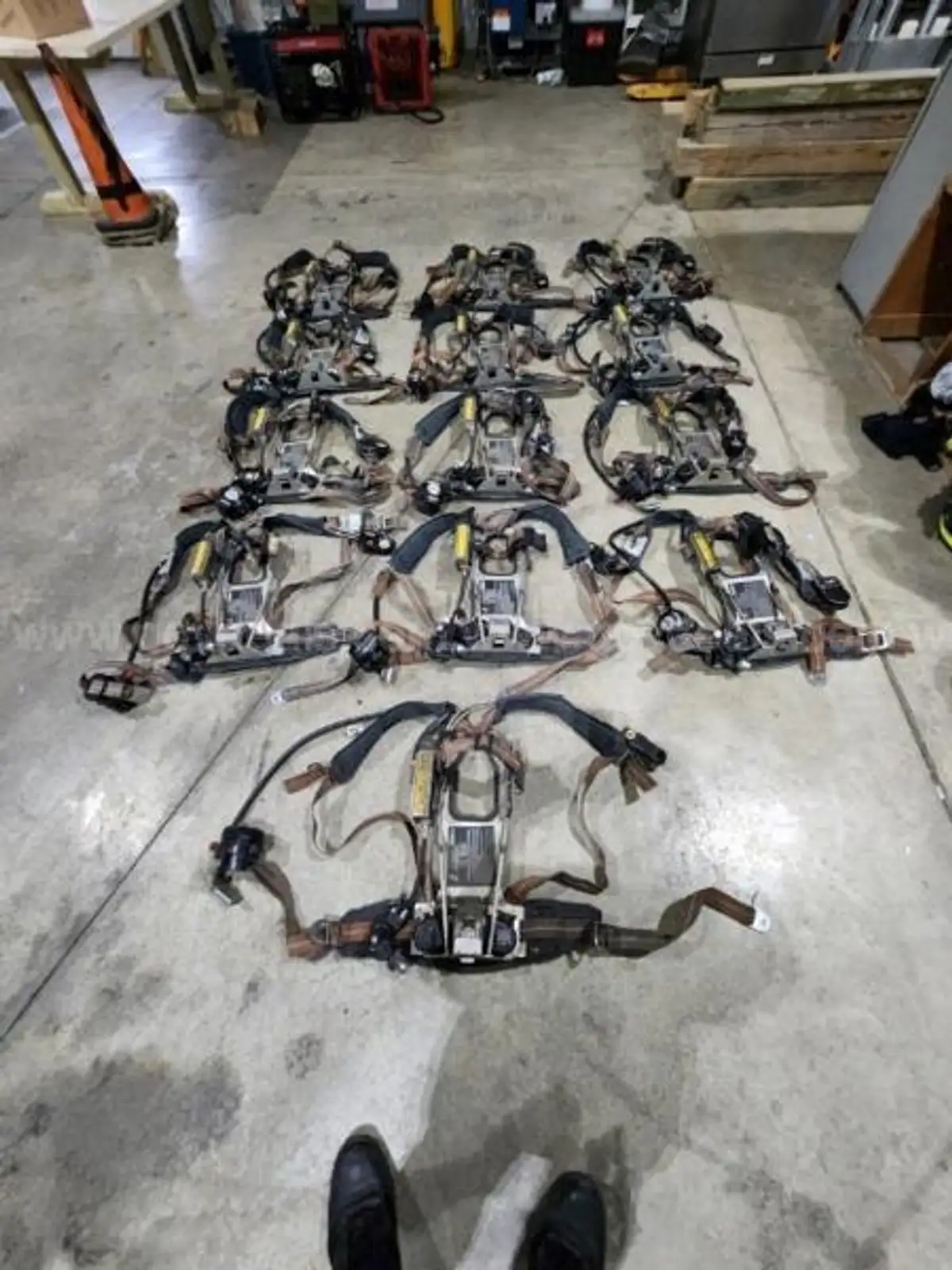 LOT of 13 Low Pressure Scott SCBA packs | GovDeals