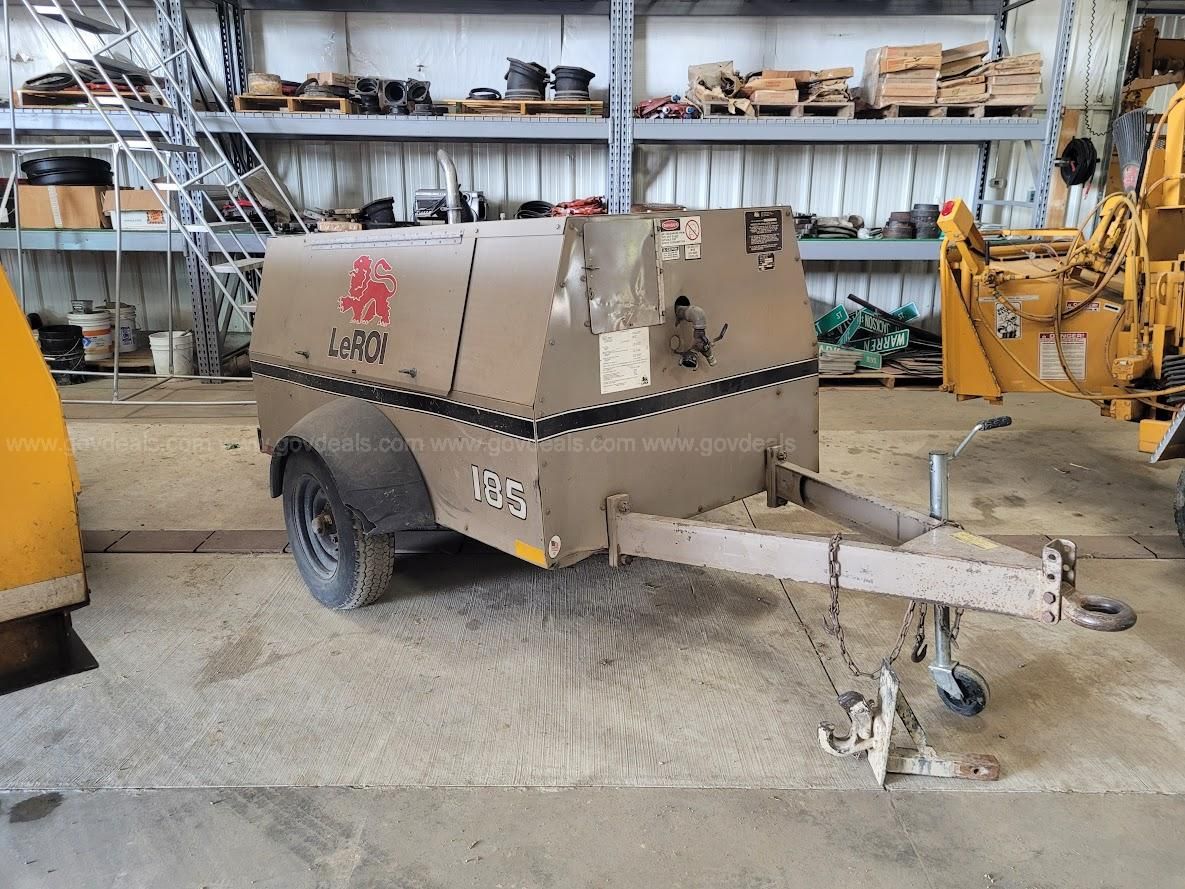 LeRoi 185 Towable Air Compressor GovDeals