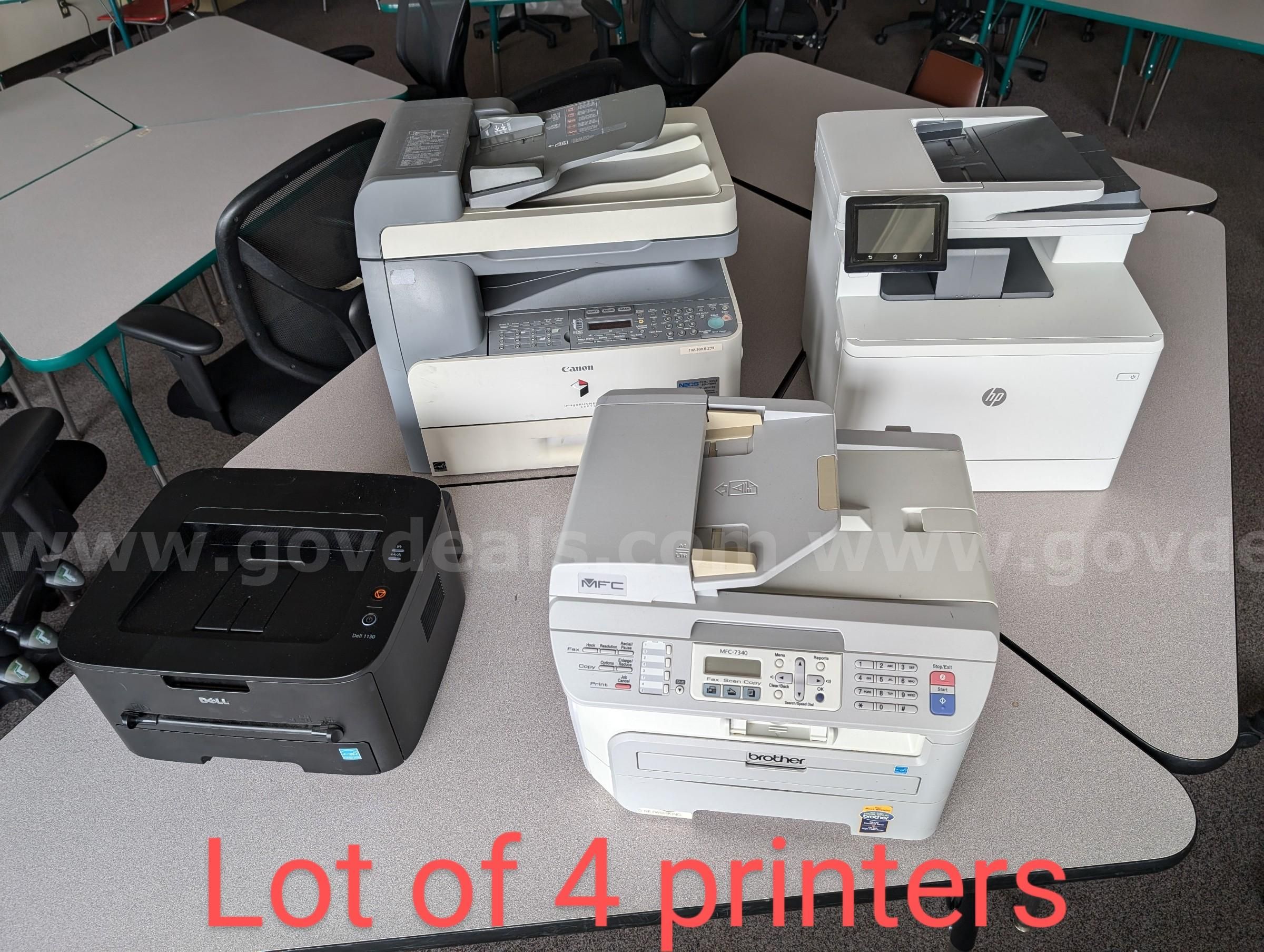LOT of 4 Printers AllSurplus