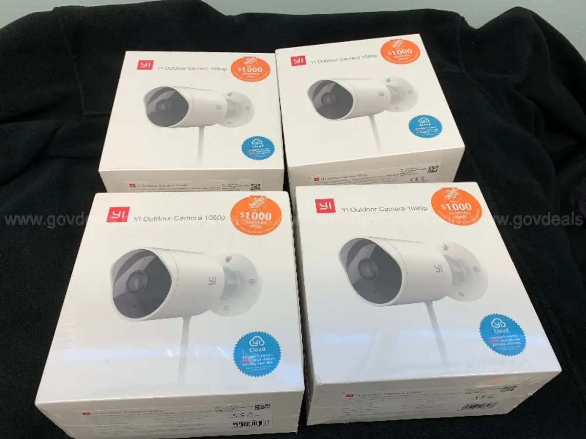 Four Y1 Outdoor Cameras 1080p | AllSurplus