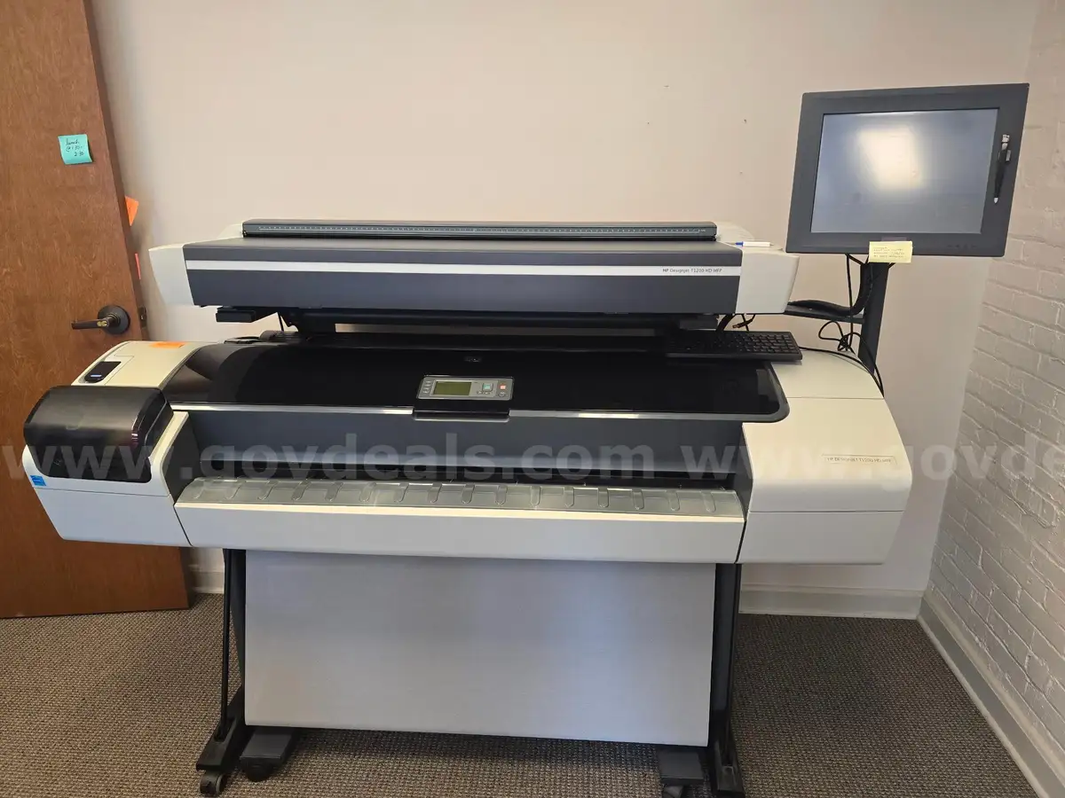 HP DESIGNJET T1200 HD MFP LARGE FORMAT SCANNER/PRINTER | AllSurplus