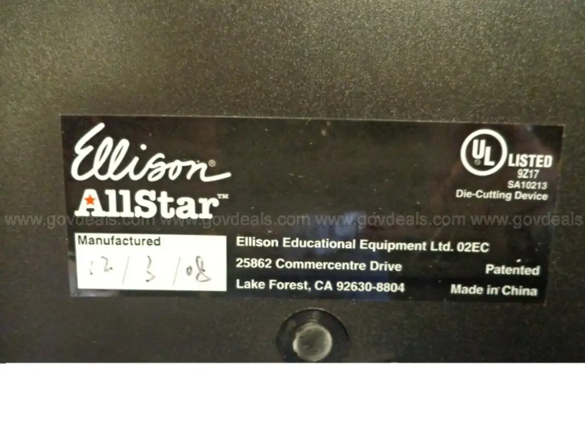 Ellison All Star Die Cutter Machines, XL Lettermachine, and Stencil ...