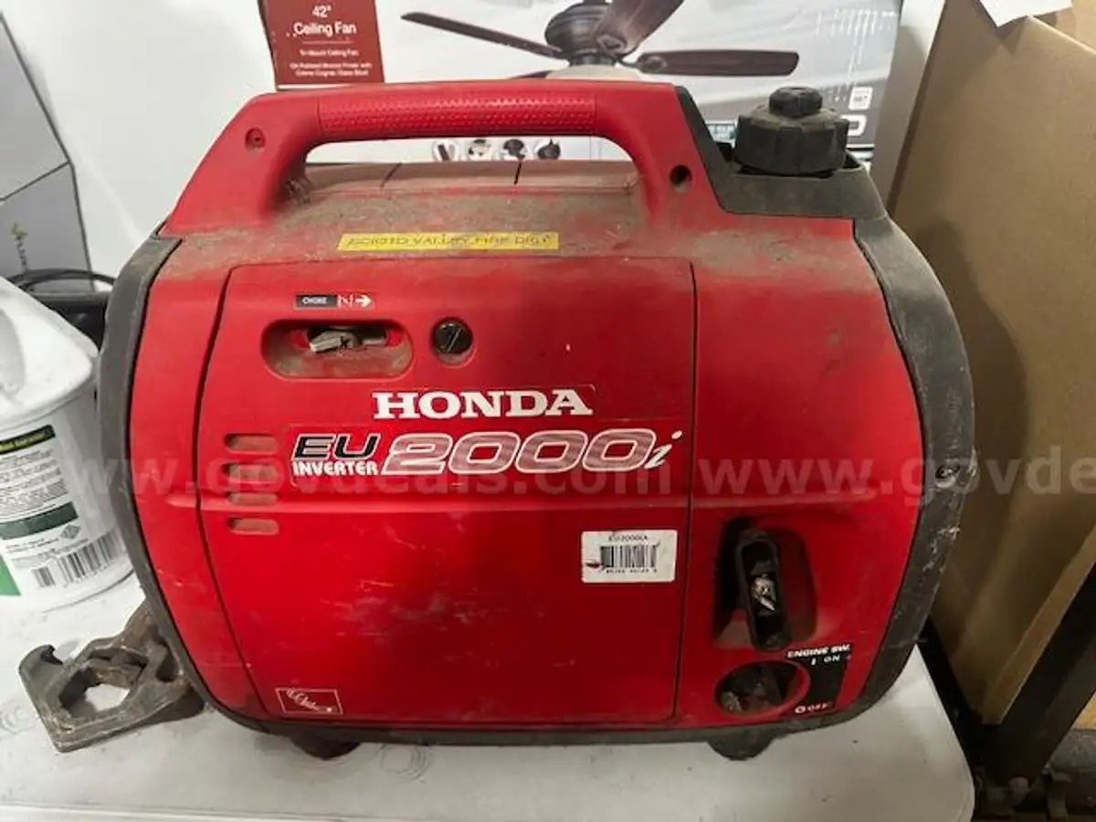 Honda EU 2000I Inverter Generator | GovDeals