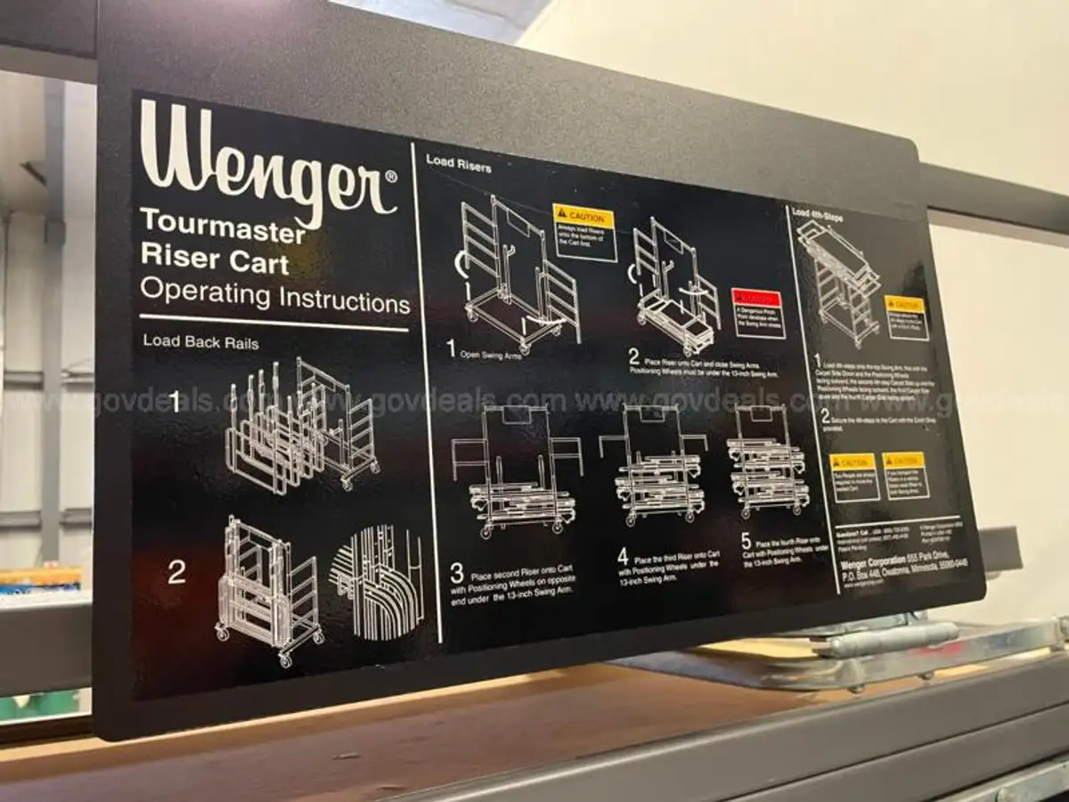 Wenger Tourmaster Risers with Cart | AllSurplus