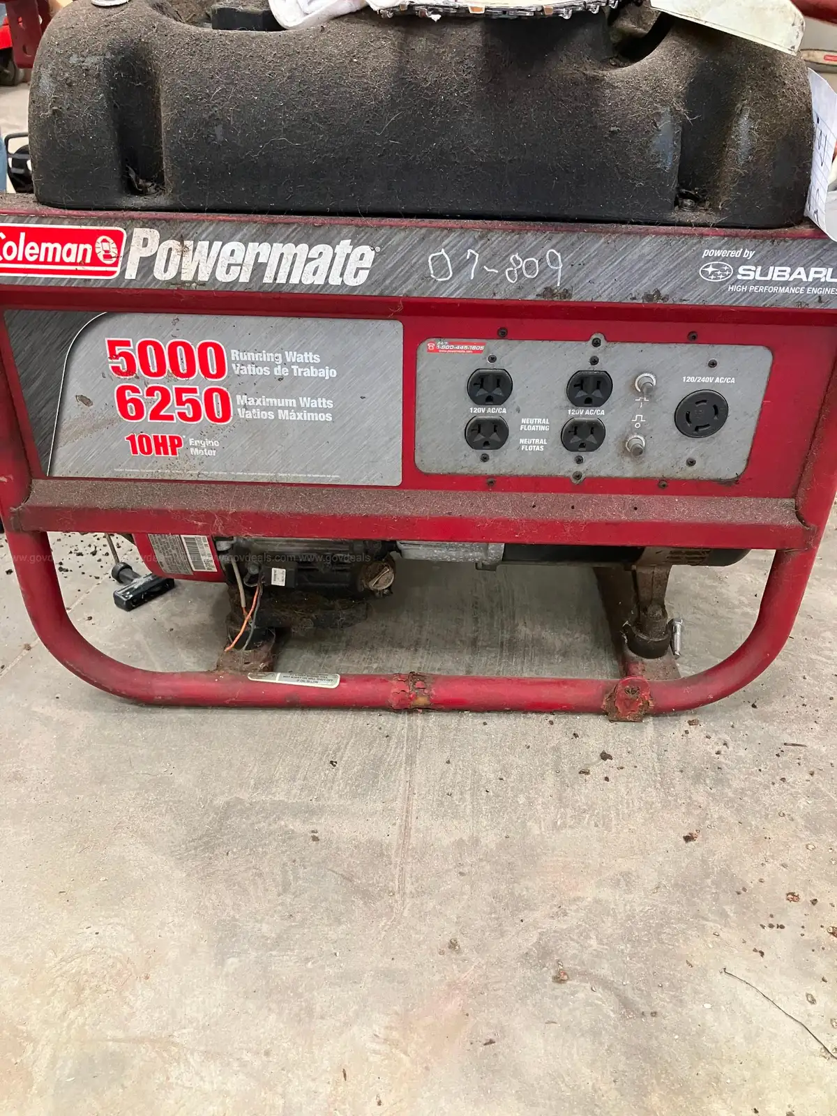 Coleman generator | GovDeals