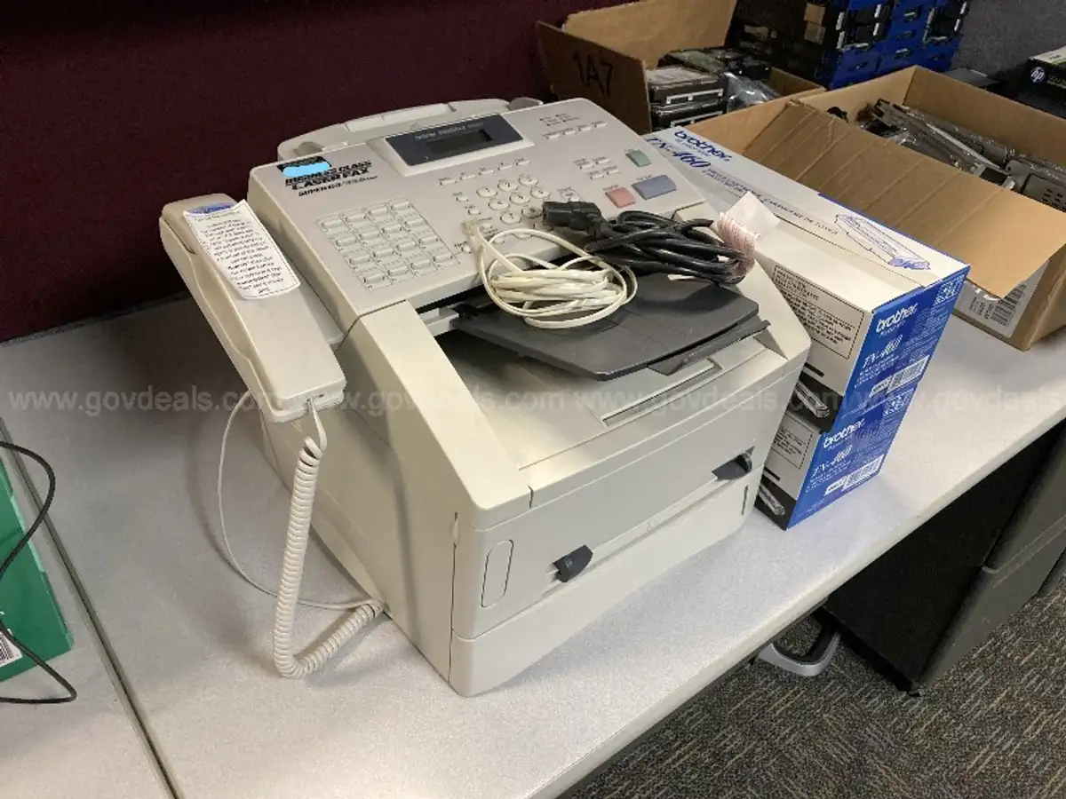 Brother IntelliFAX 4100e (Fax Machine) w/ two (2) toner cartridges ...