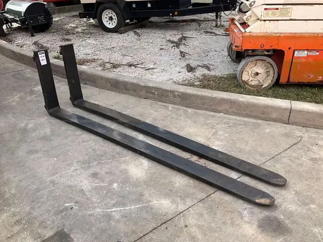 FORKLIFT FORKS, APPROX 6FT LONG | AllSurplus