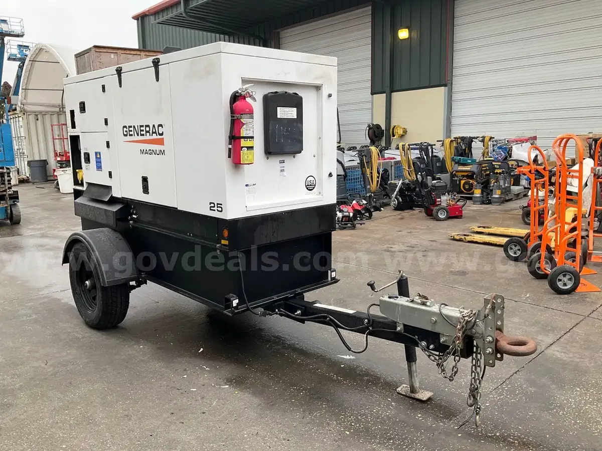 2018 GENERAC 22/23KW MAGNUM TRAILER MOUNTED GENERATOR | AllSurplus