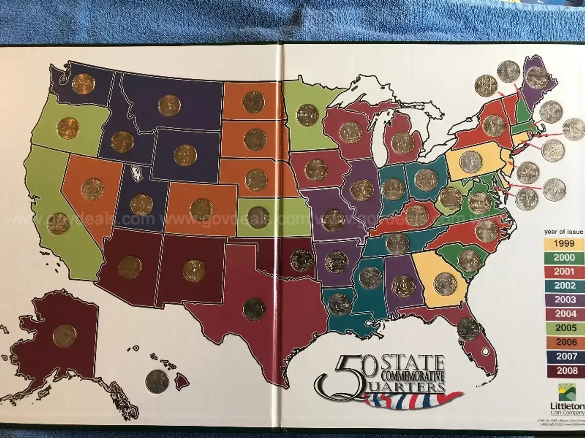 50 US State Quarter Collection in book | AllSurplus