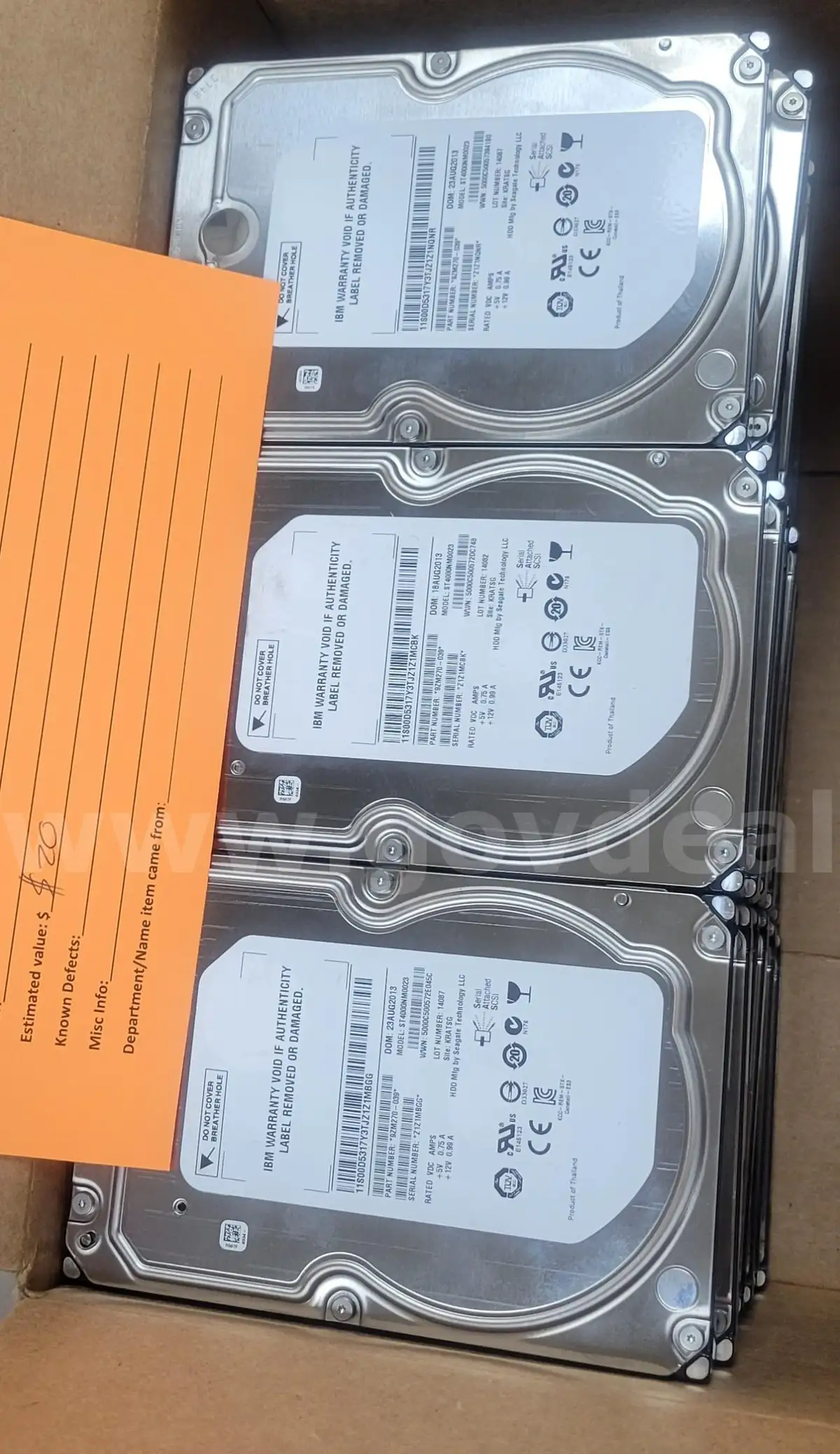 20 count Hard Drives - 4TB | AllSurplus