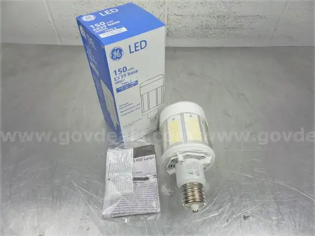 (3)-GE LED 150 Watt EX39 Base 4000K Type B 277-480V LED150ED28 | AllSurplus
