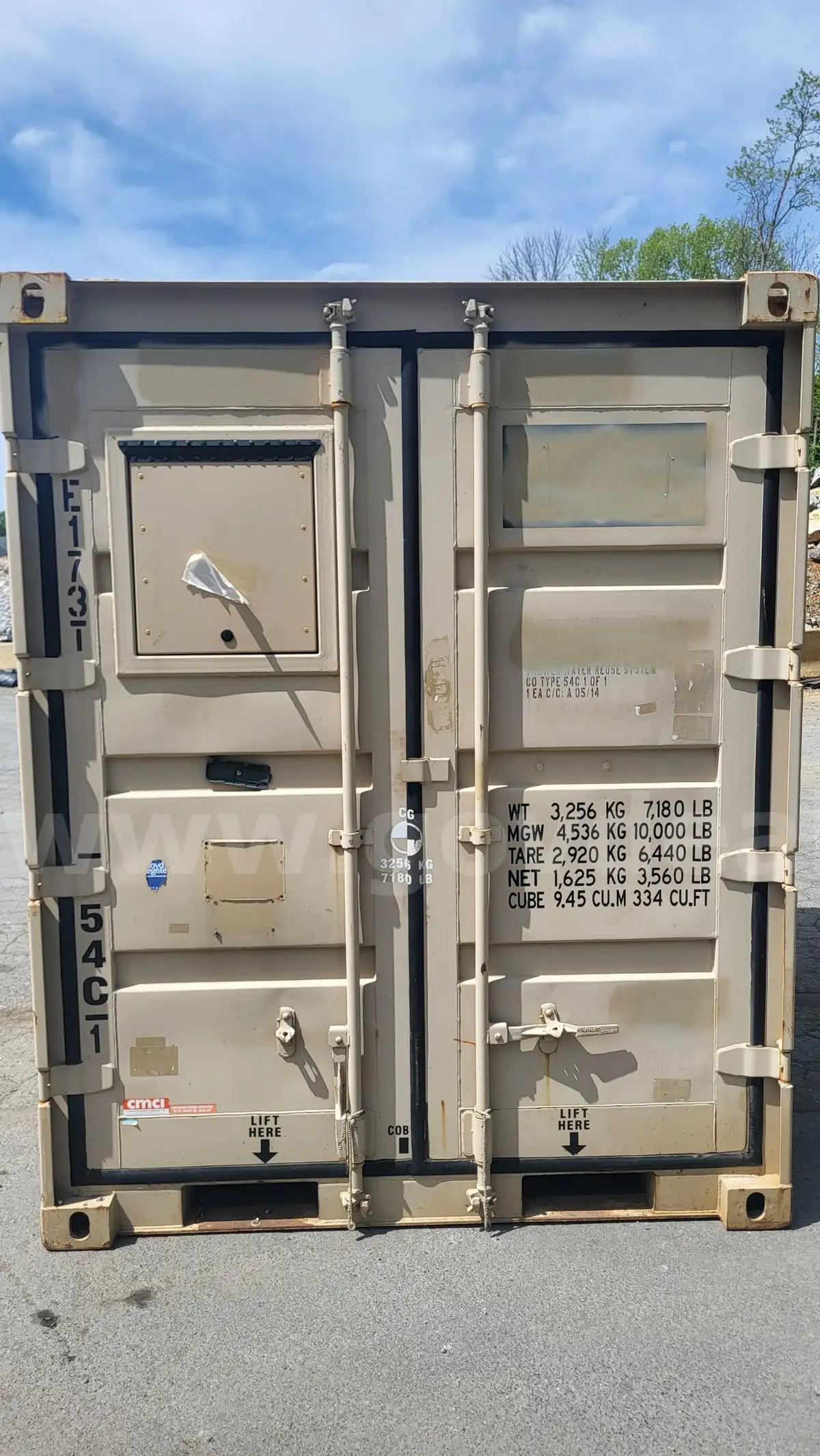 8FTx8FTx6'5IN military marine shipping container | AllSurplus