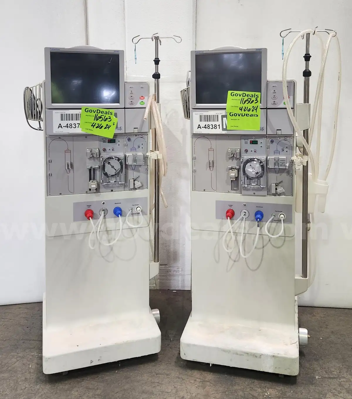 (2)-Fresenius 2008T Dialysis Machine | GovDeals
