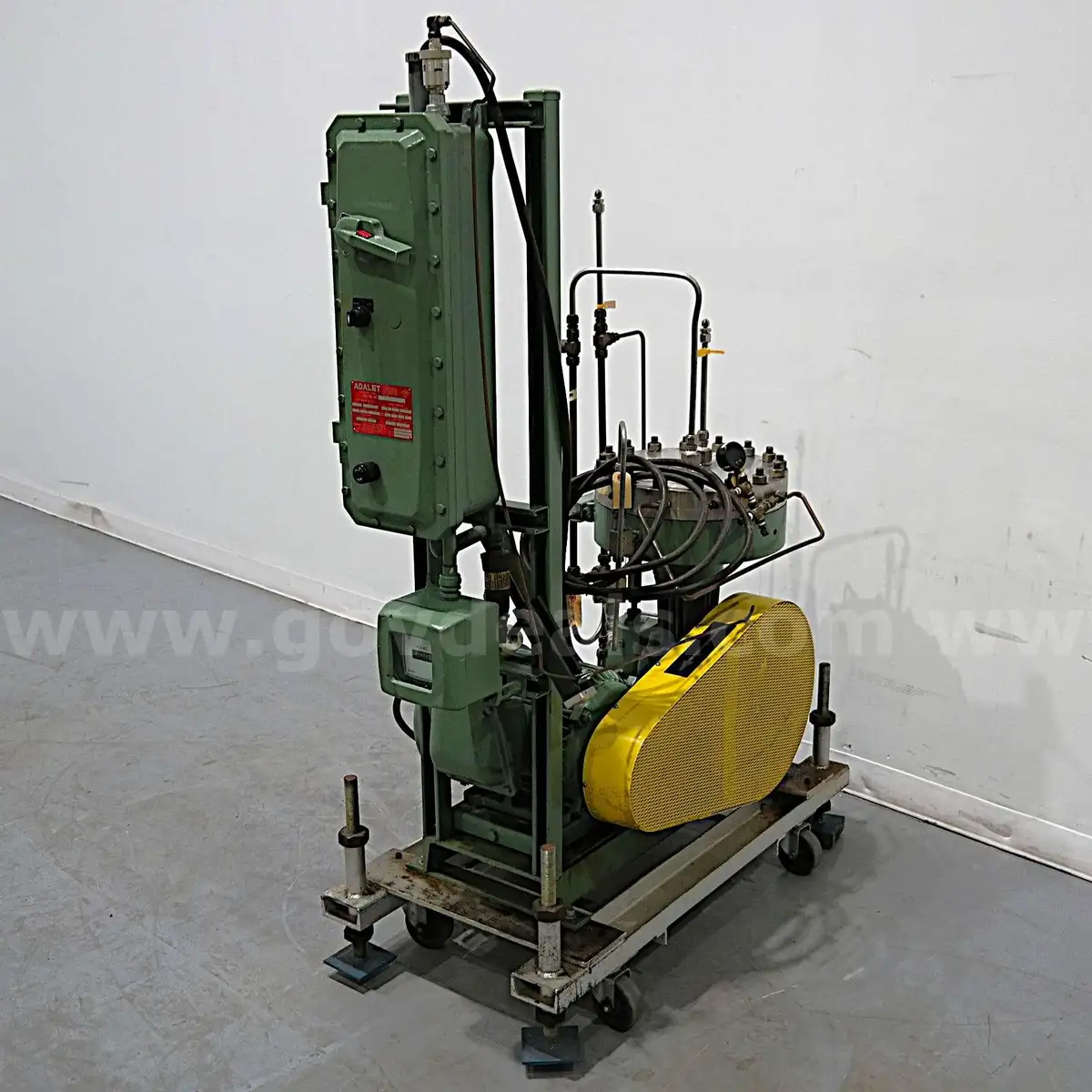 Fluitron 106 Diaphragm 5HP Compressor Air and Gas Pump - 42 Running ...