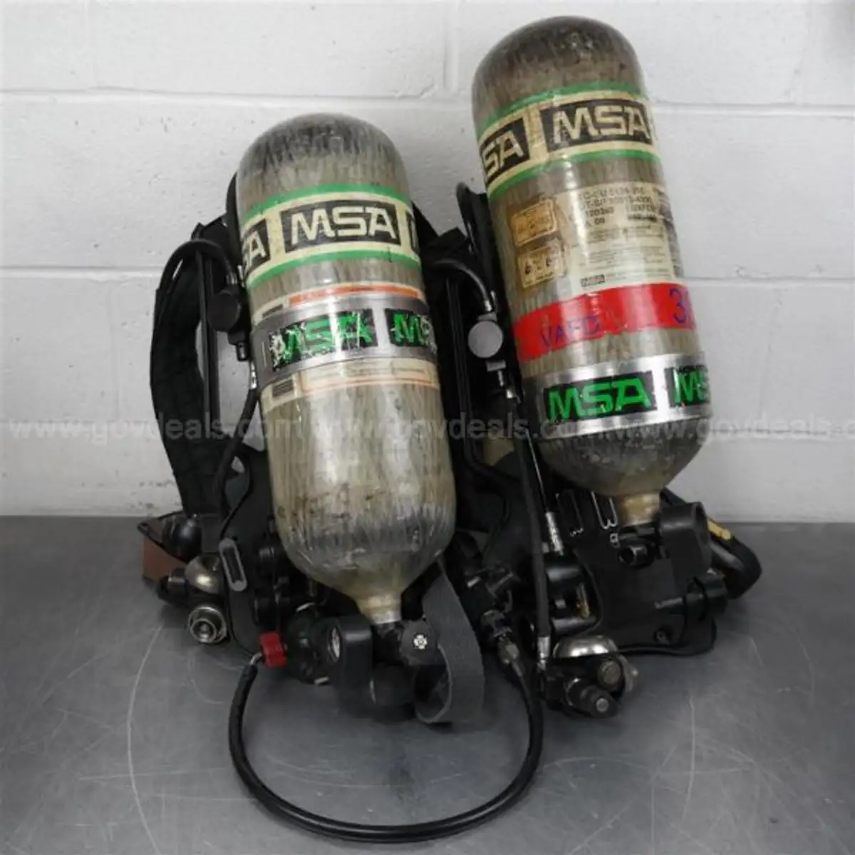 MSA FireHawk M7 Air Mask (8 Tanks, 8 Packs, 6 Masks) | GovDeals