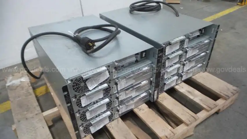 (2)-APC Syhf6Kt UPS Symmetra RM 6kVA, 208-240V | AllSurplus