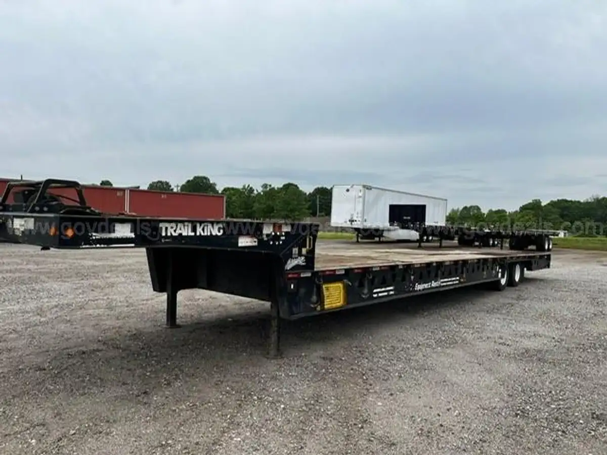 2014 Trail King TK80HT Hydraulic Tail Trailer | AllSurplus